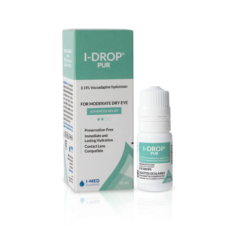 Gel Eye Drops - I-DROP® PUR GEL For Premium Dry Eye Relief - I-MED Pharma