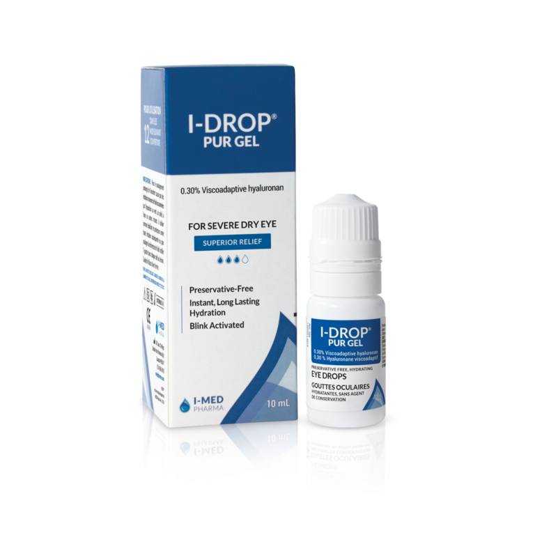 Gel Eye Drops - I-DROP® PUR GEL For Premium Dry Eye Relief - I-MED Pharma