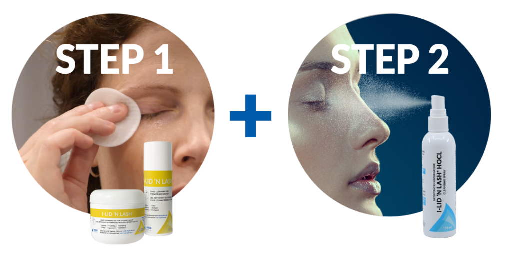 I-LID ’N LASH® HOCL CLEANSING SPRAY - I-MED Pharma