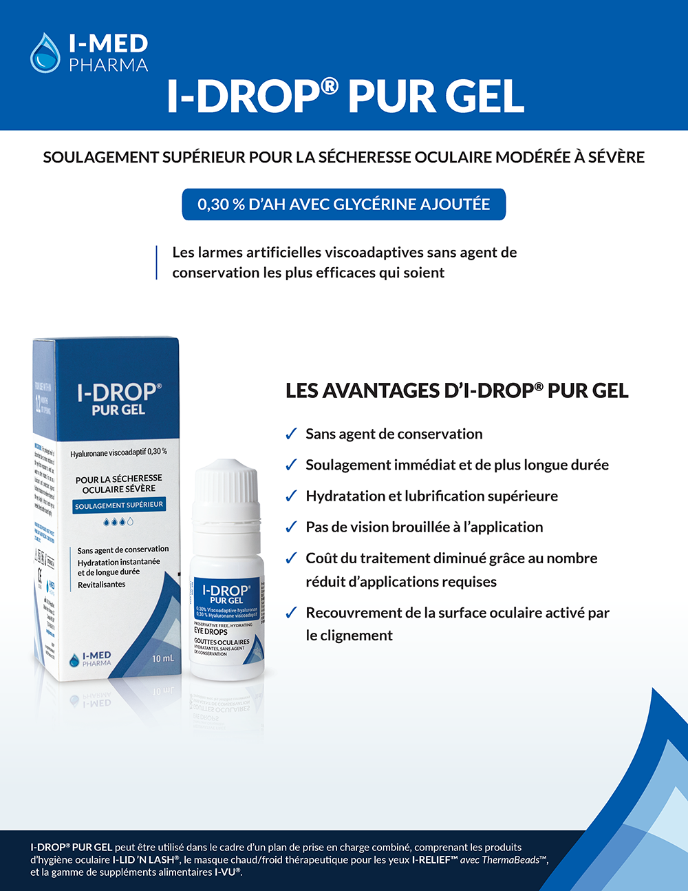 I-DROP® PUR GEL Fiche de vente - I-MED Pharma